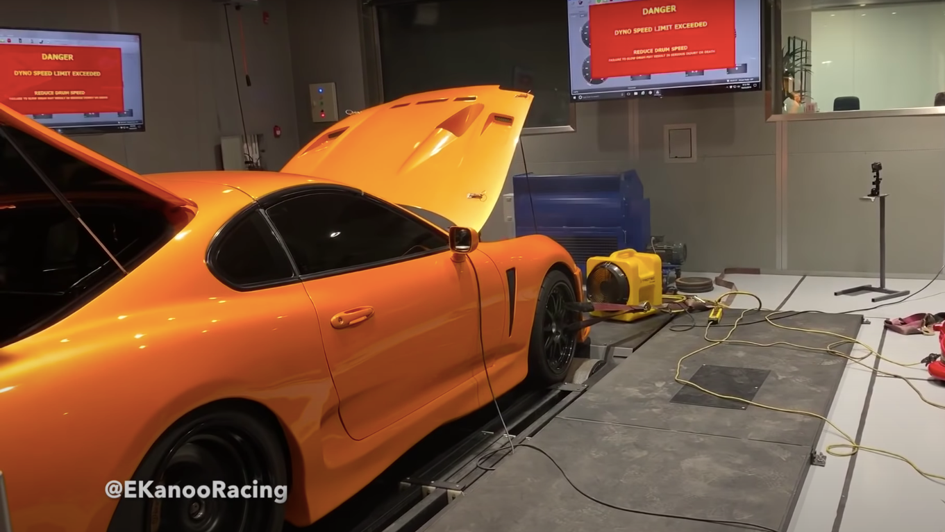 Watch this 2,000bhp Toyota Supra attempt to shred a dyno | Top Gear