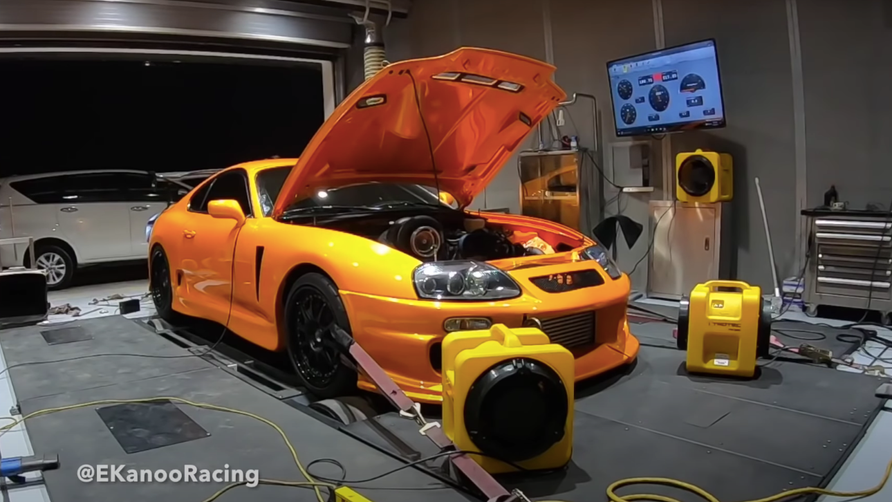 Watch this 2,000bhp Toyota Supra attempt to shred a dyno | Top Gear