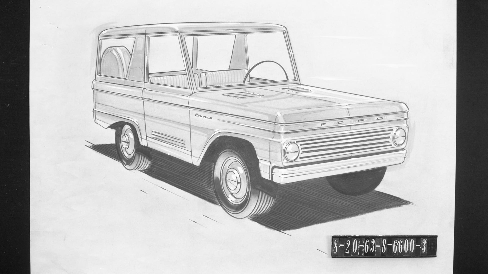Look at the original drawings for the first ever Ford Bronco | Top Gear
