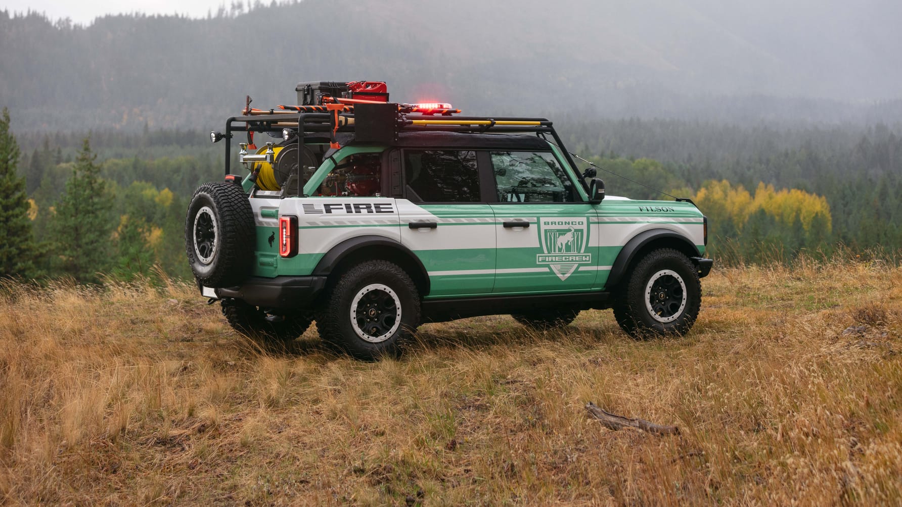 Check out this Ford Bronco Wildland Fire Rig | Top Gear