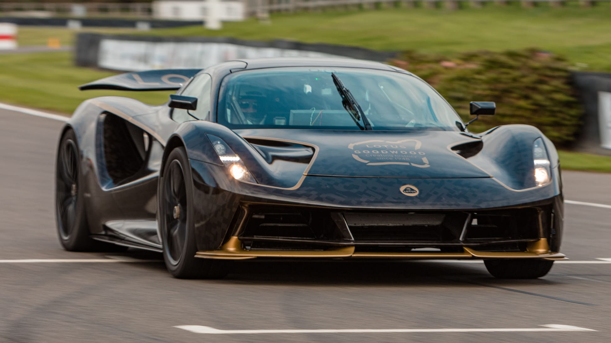 Flat out in the quad-motor Lotus Evija electric hypercar | Top Gear