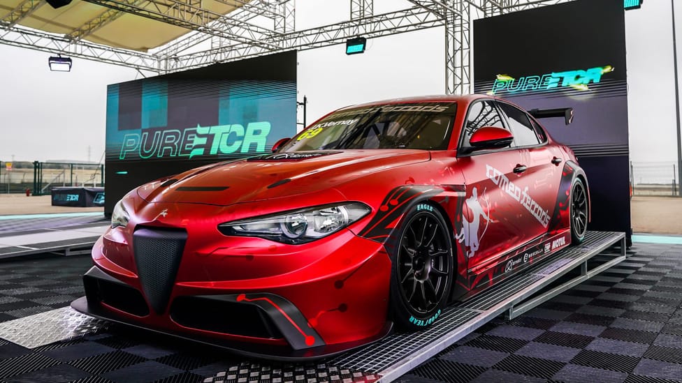What do you make of this electric Alfa Giulia touring car? | Top Gear