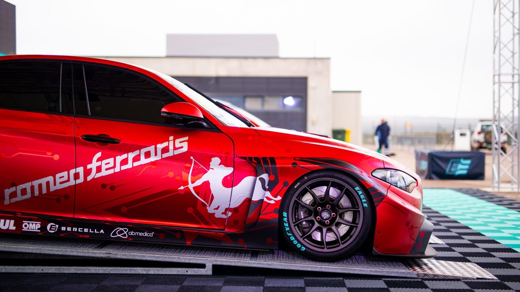 What do you make of this electric Alfa Giulia touring car? | Top Gear