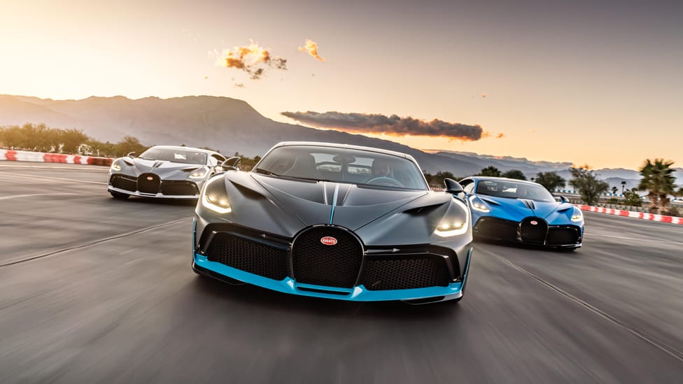 Treat your eyes with these three Bugatti Divos on track | Top Gear
