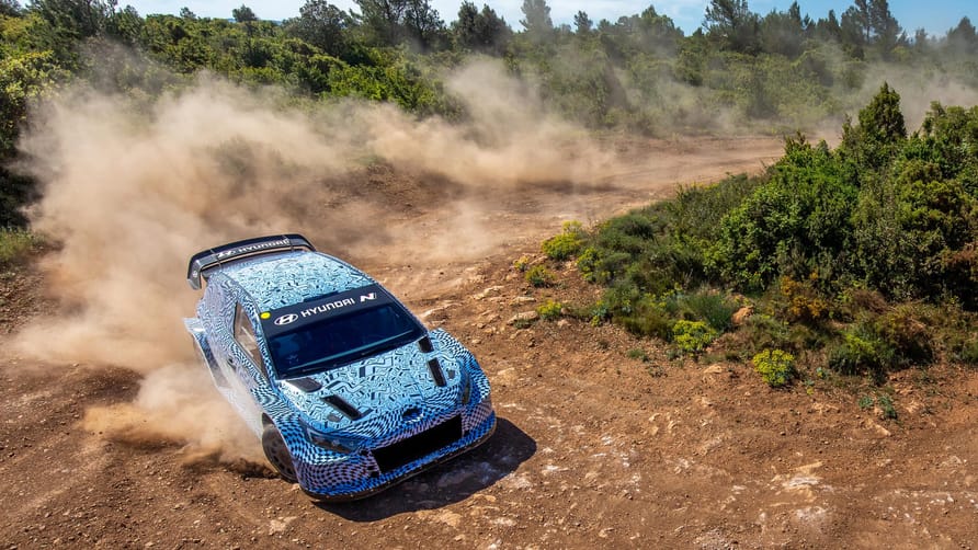 Hyundai has started testing its new hybrid WRC car | Top Gear