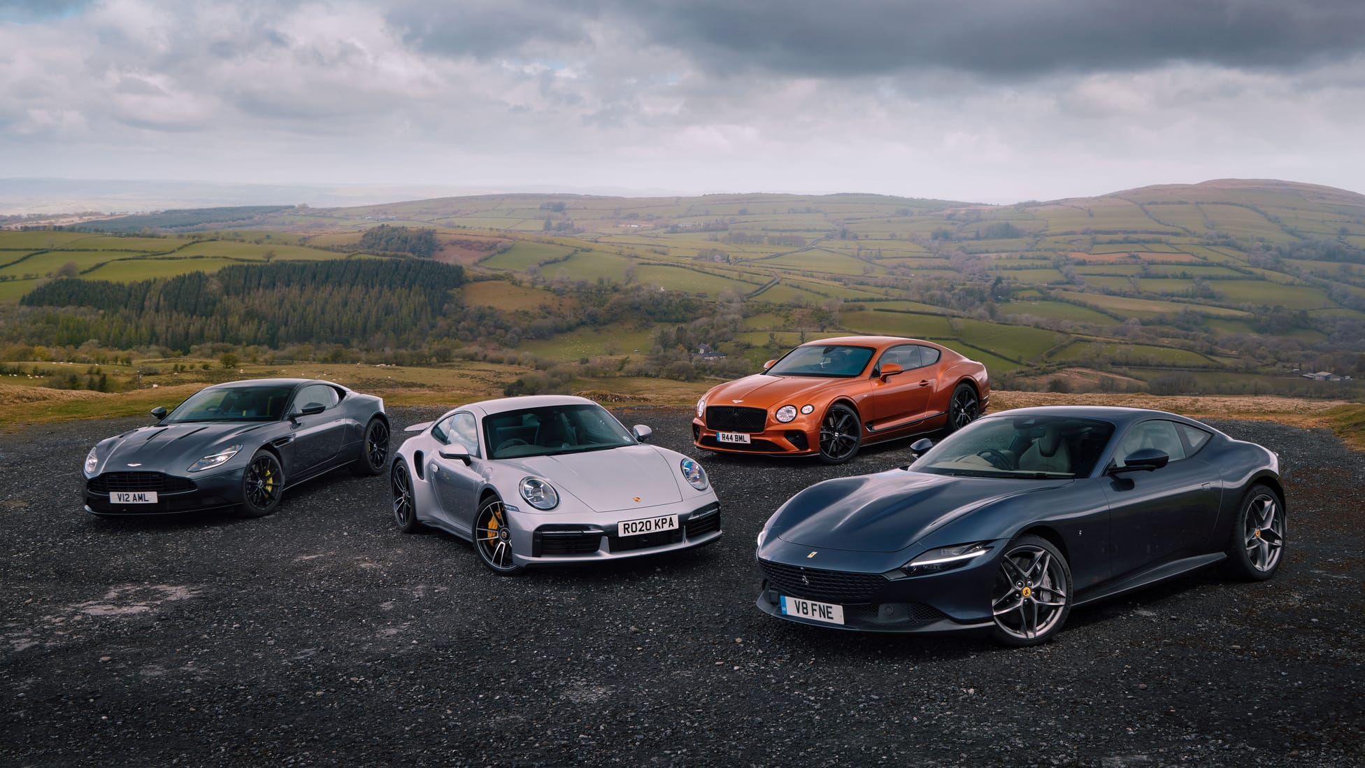 Ferrari Roma vs Aston DB11 vs Bentley Conti GT vs Porsche 911 Turbo ...