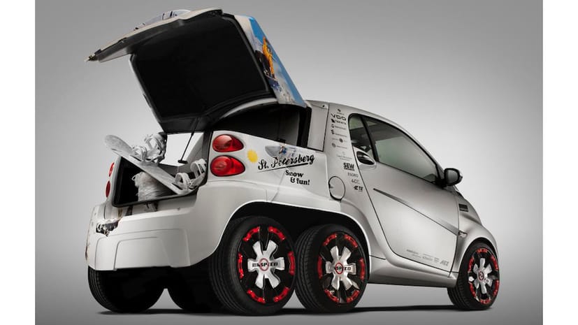 Yes, this is a Smart ForTwo with a detachable caboose | Top Gear