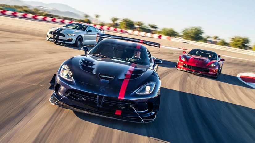 Corvette Z06 vs Mustang GT350R vs Viper ACR | Top Gear