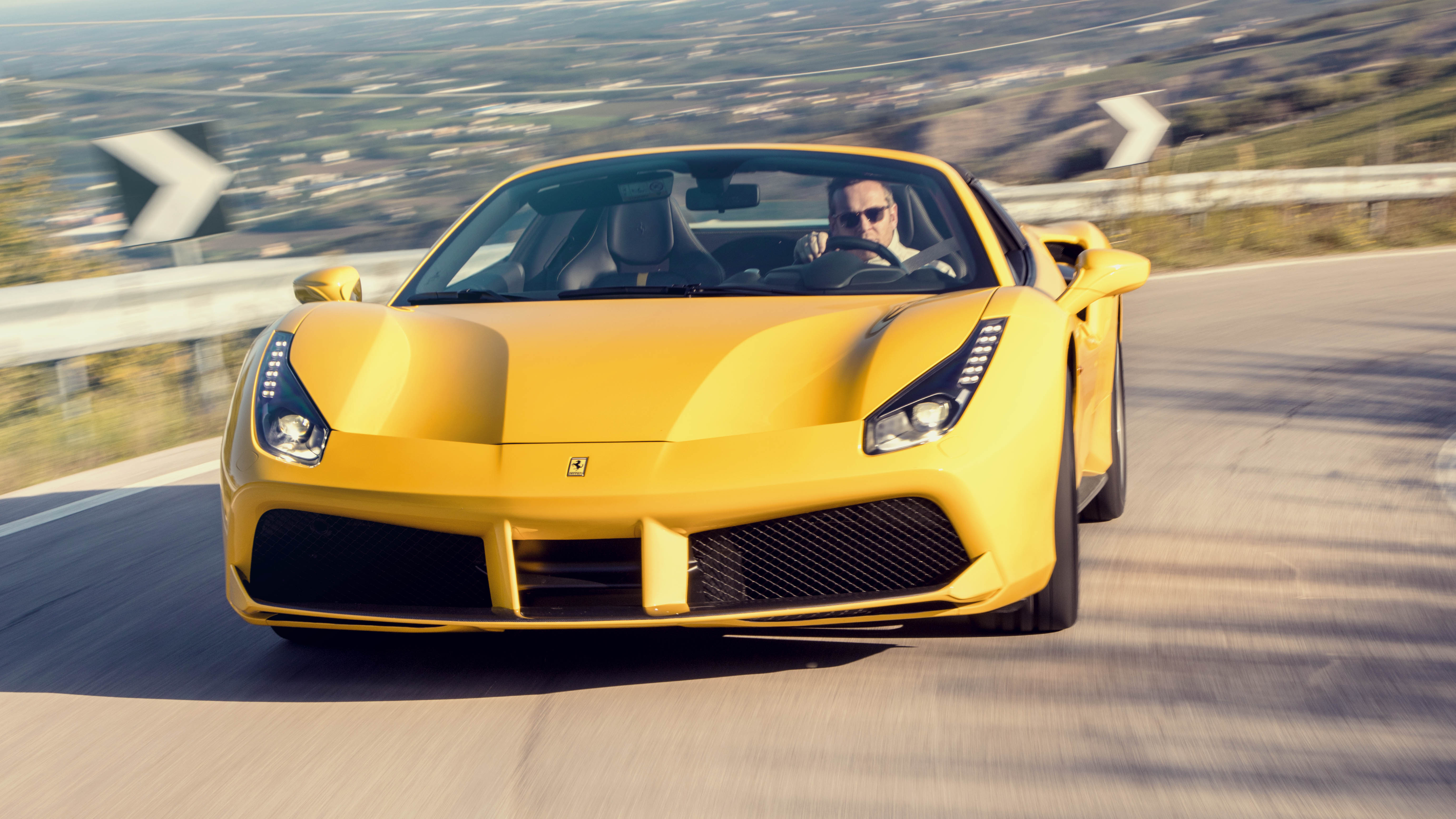 Yellow Ferrari 488 Gtb Spider