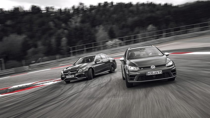 Speed Week: Mercedes C63 AMG vs Volkswagen Golf R | Top Gear