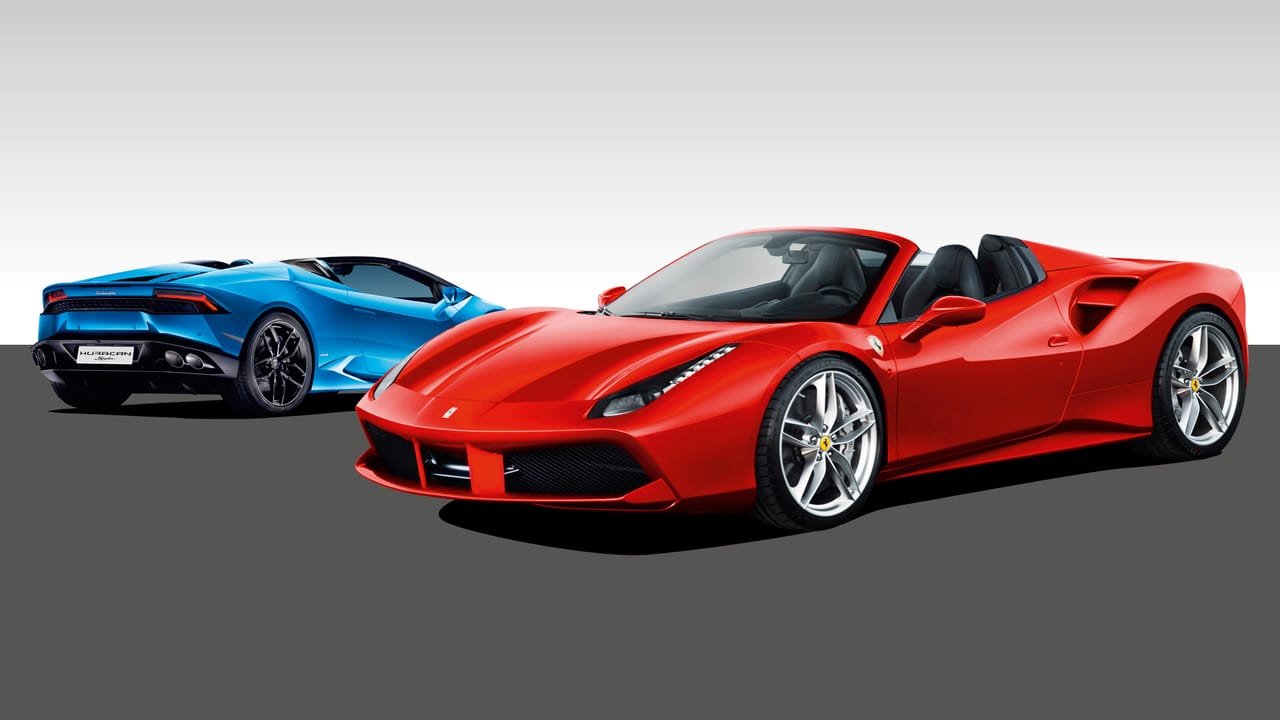 Stat attack: Ferrari 488 Spider vs Lamborghini Huracan Spyder | Top Gear