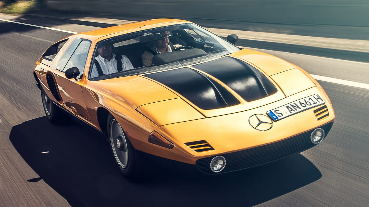 Driving Merc's revolutionary C111 concept | Top Gear