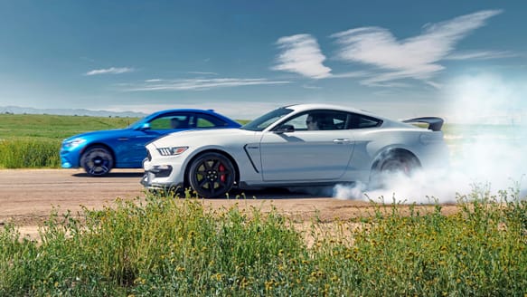 Shelby Mustang vs BMW M2: it's muscle car war | Top Gear