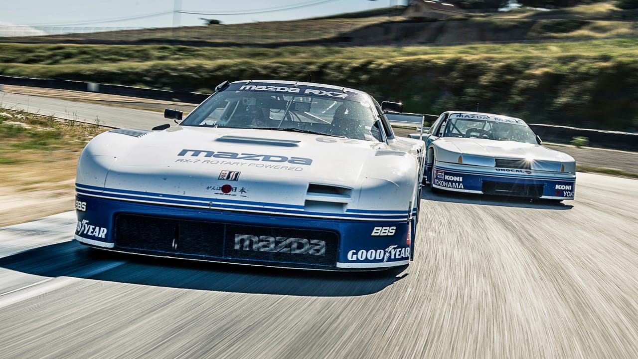 Driving the rotary-engined Mazda classic racers | Top Gear