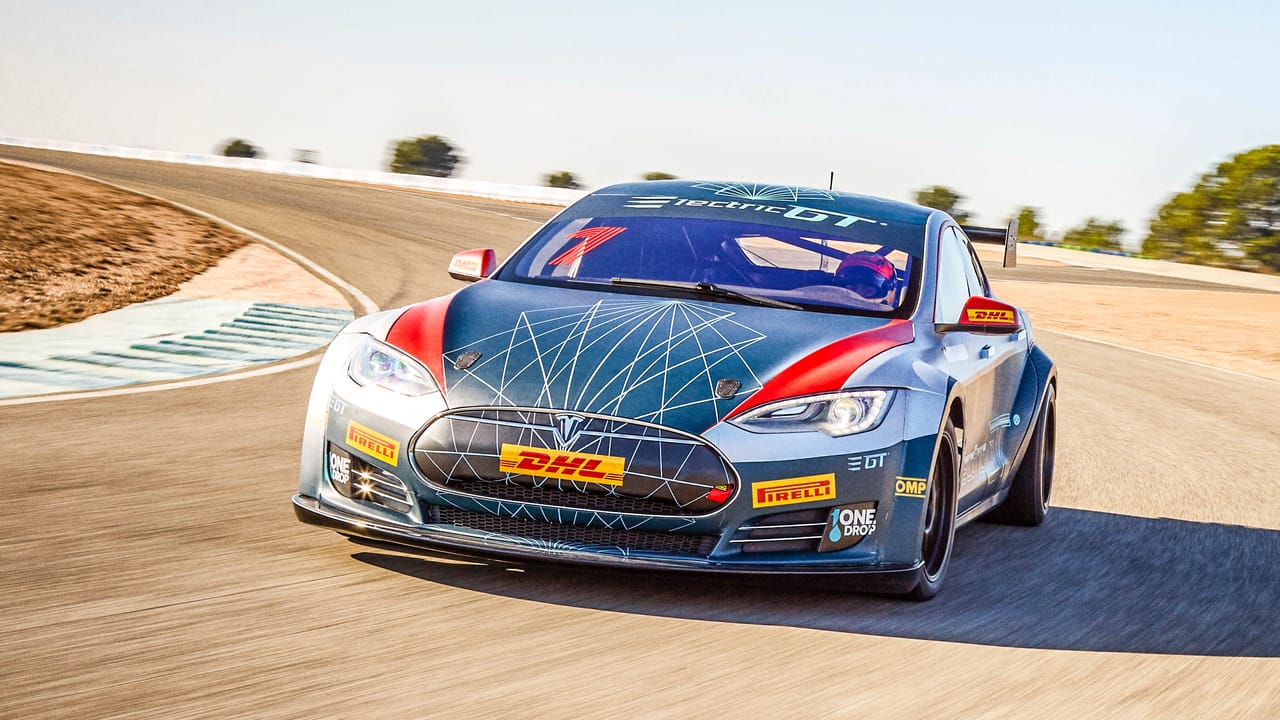 What's a Tesla race car like to drive? | Top Gear