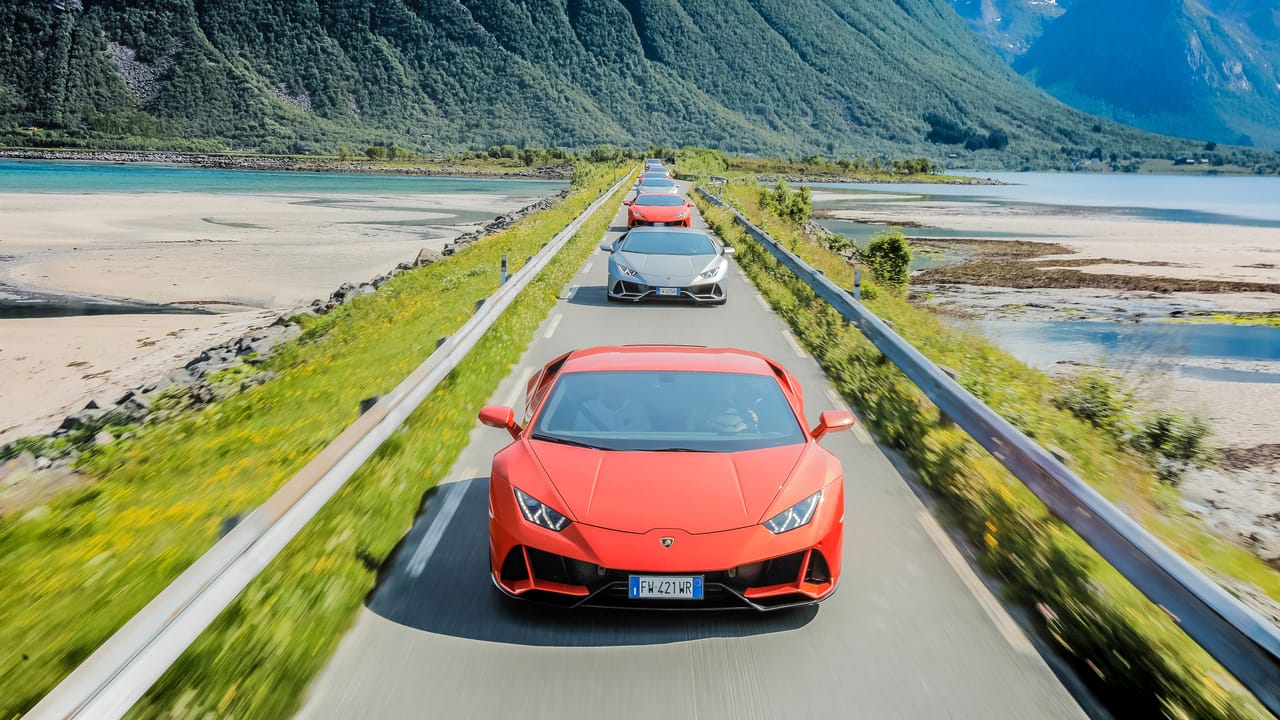 Gallery: lots of Lambos in the Lofoten Islands | Top Gear