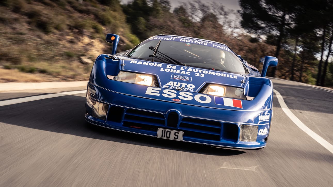 What's the Bugatti EB110 Le Mans car like to drive? | Top Gear
