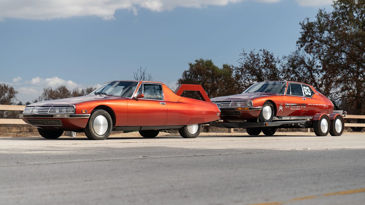 Own this wild 202mph Citroen SM and its pickup/trailer | Top Gear