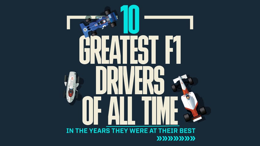 10 of the greatest F1 drivers of all time… in the years they were at ...