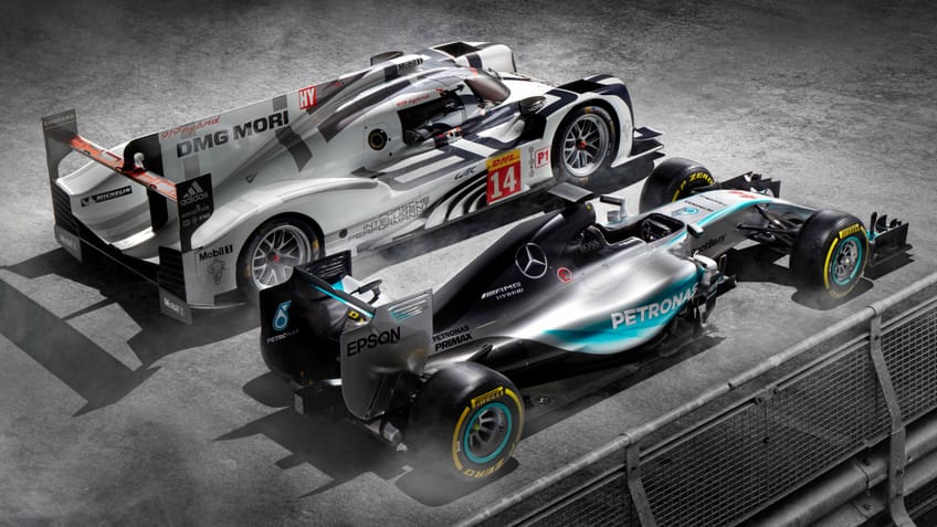 Showdown: Porsche's WEC racer vs Merc's W06 F1 car | Top Gear