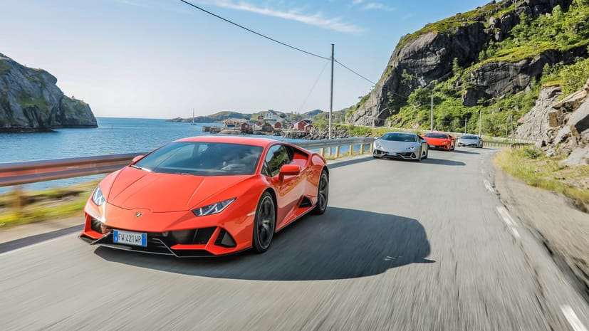Gallery: lots of Lambos in the Lofoten Islands | Top Gear