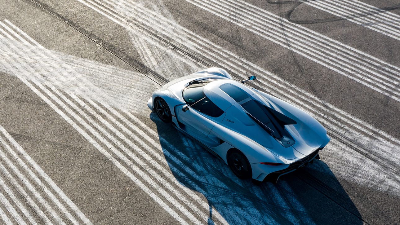 Gaze upon the Koenigsegg Jesko Absolut on a test track | Top Gear