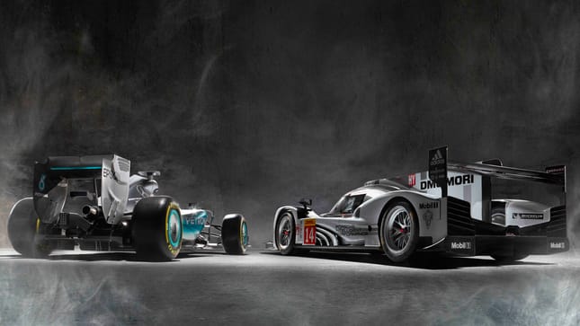Showdown: Porsche's WEC racer vs Merc's W06 F1 car | Top Gear