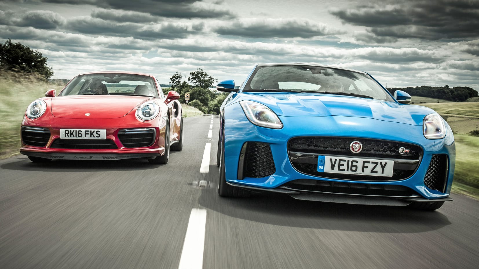 Twin test: Jaguar F-Type SVR vs Porsche 911 Turbo S | Top Gear