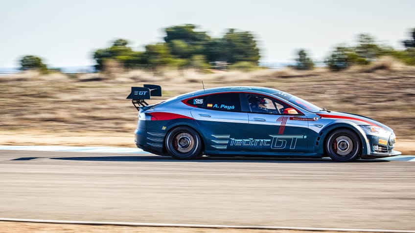 What's a Tesla race car like to drive? | Top Gear