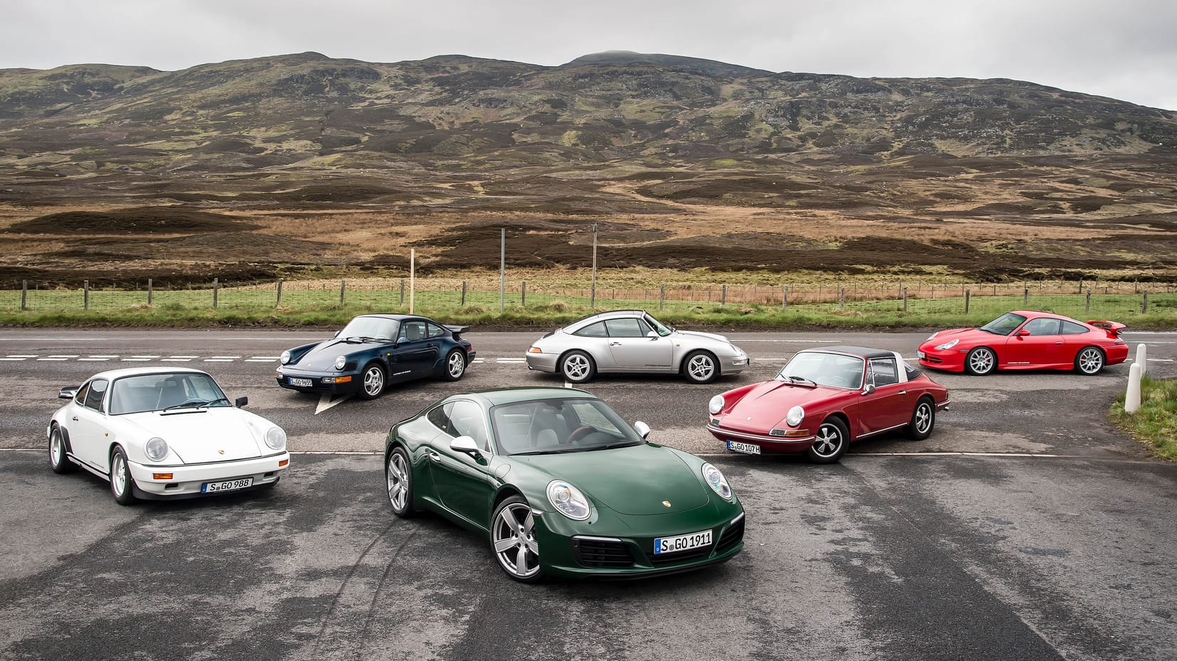 Across Scotland in some of the coolest & best Porsches | Top Gear
