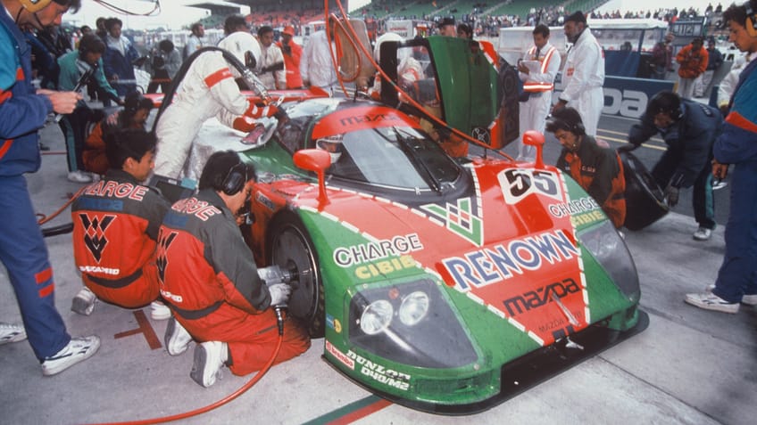 25 years ago, the amazing Mazda 787B won Le Mans. Now listen to it ...