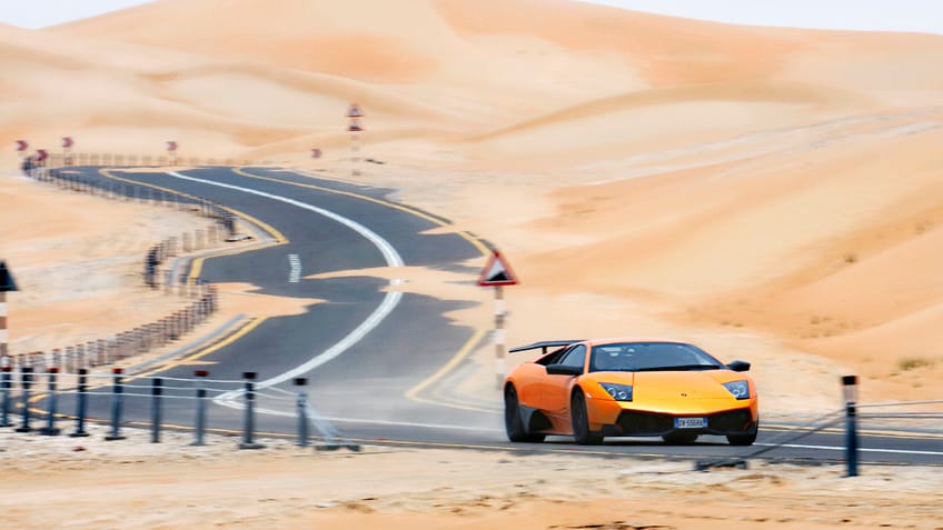Gawp at these pics of a Lambo Murcielago SV in the desert | Top Gear