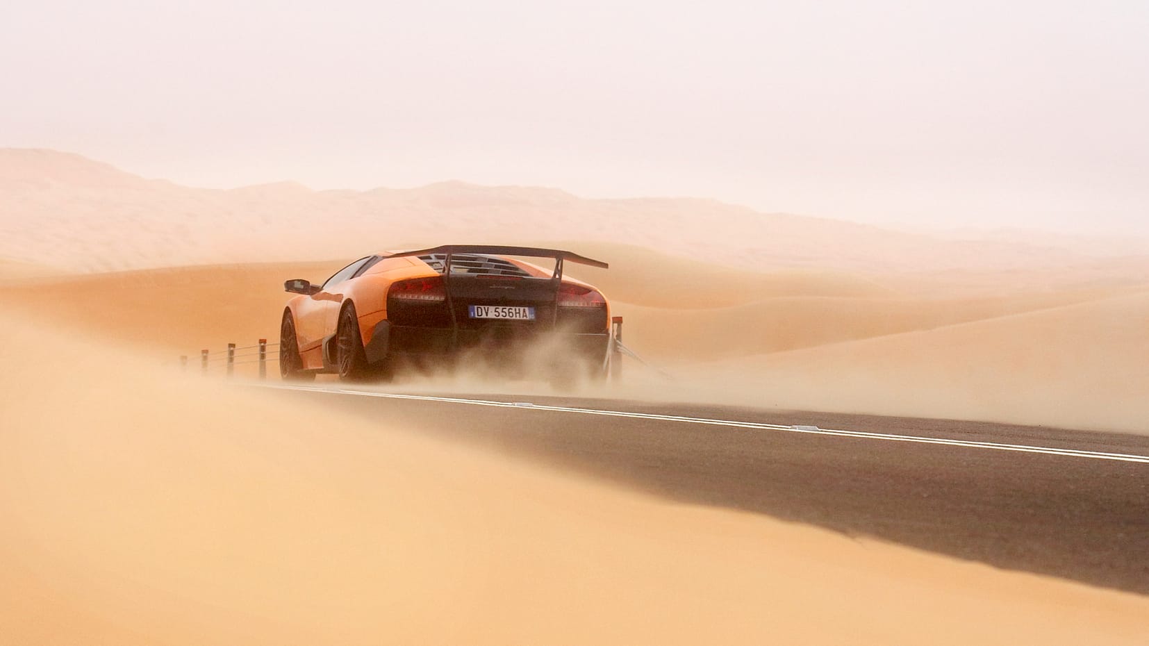 Gawp at these pics of a Lambo Murcielago SV in the desert | Top Gear