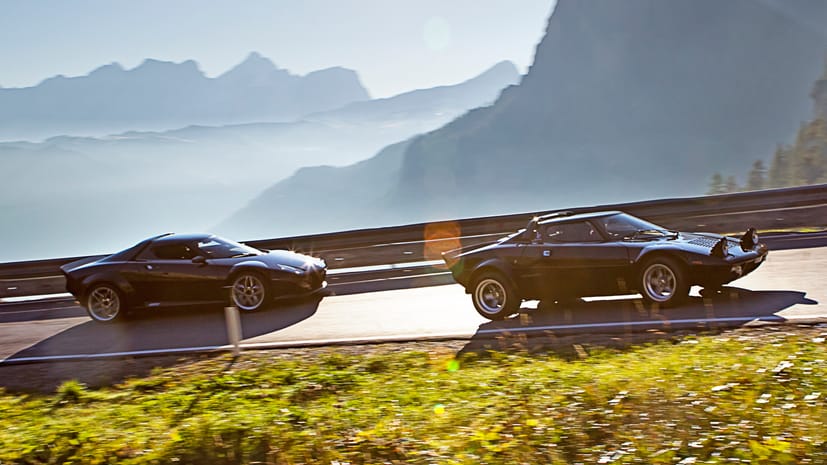 From the archives: the new Stratos meets its forefather | Top Gear