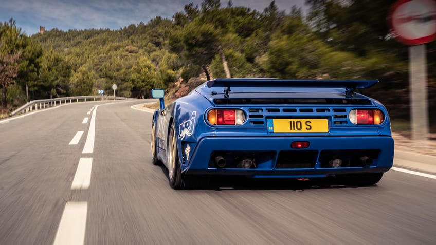 What's the Bugatti EB110 Le Mans car like to drive? | Top Gear