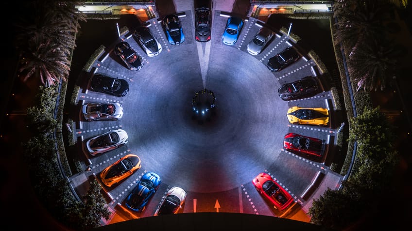 Check out this incredibly expensive circle of supercars | Top Gear