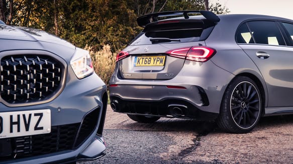 Twin test: BMW M135i vs Mercedes-AMG A35 | Top Gear