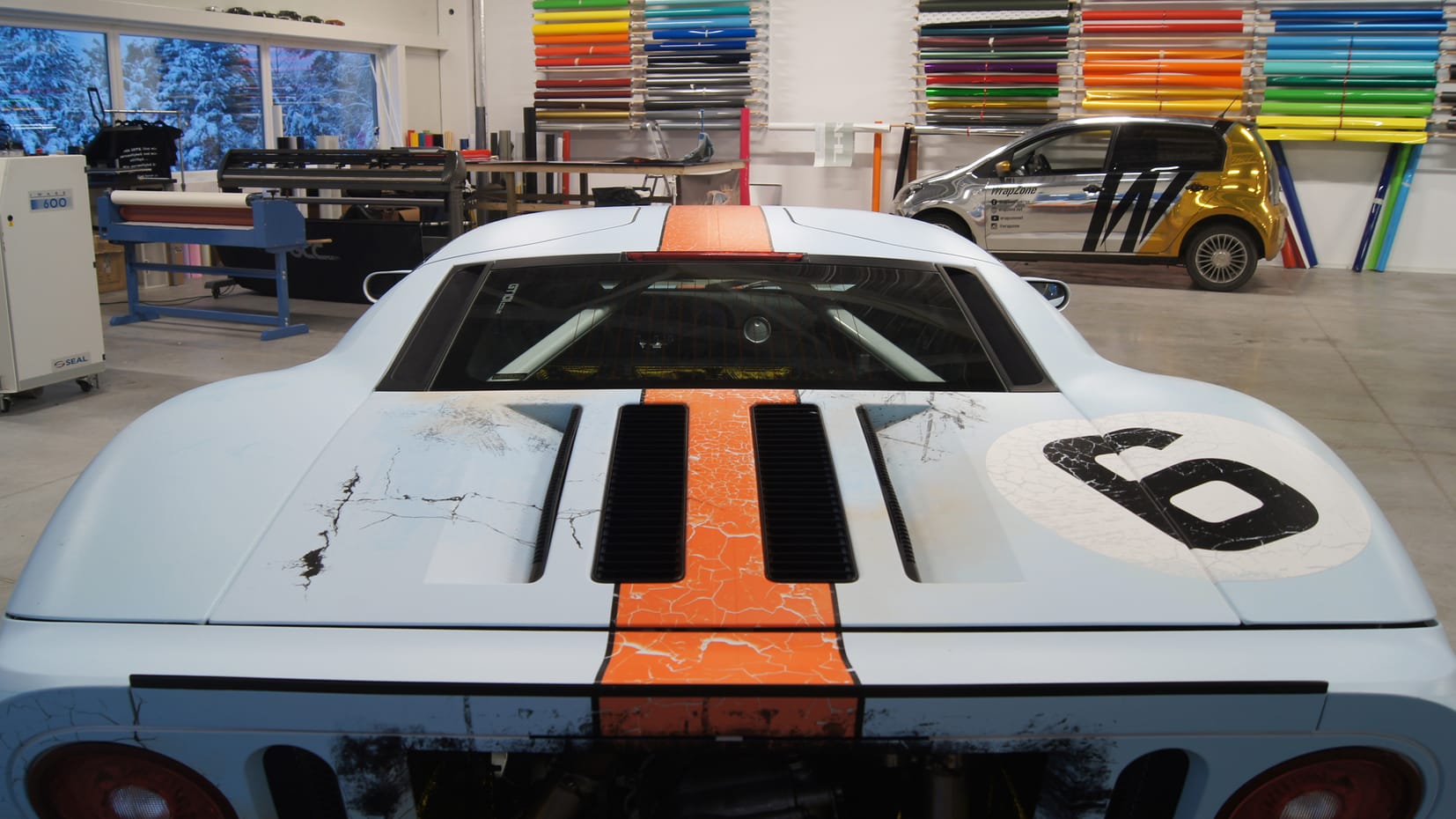 Meet a distress-wrapped Gulf Ford GT | Top Gear