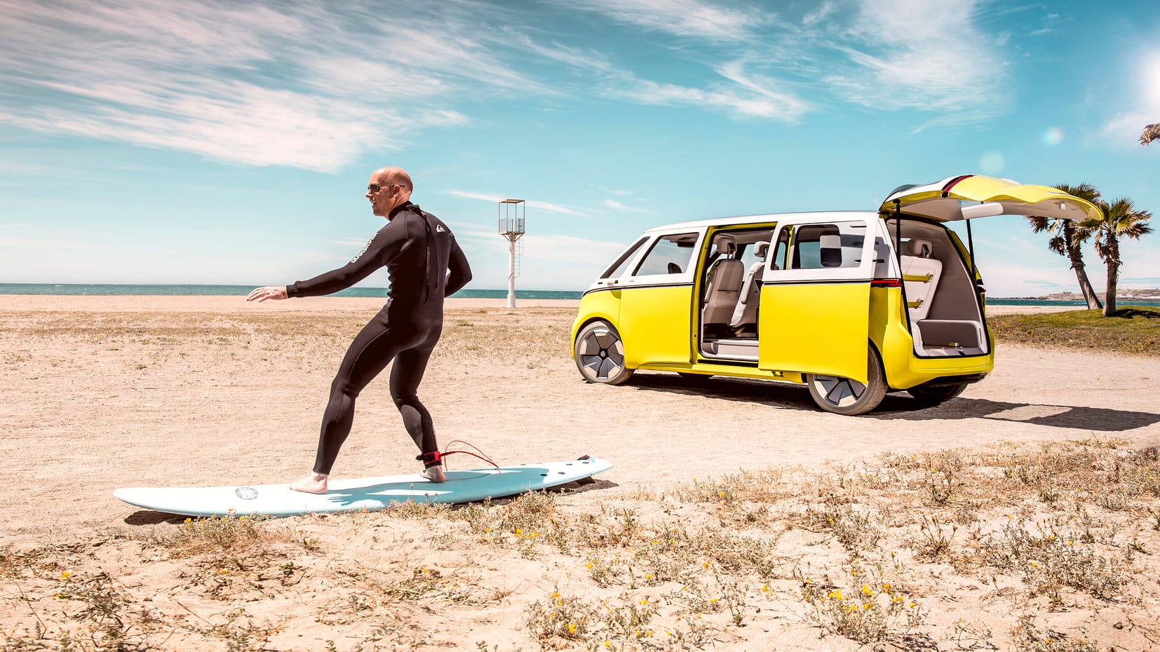 We go driving (and surfing) in the Volkswagen I.D. Buzz | Top Gear