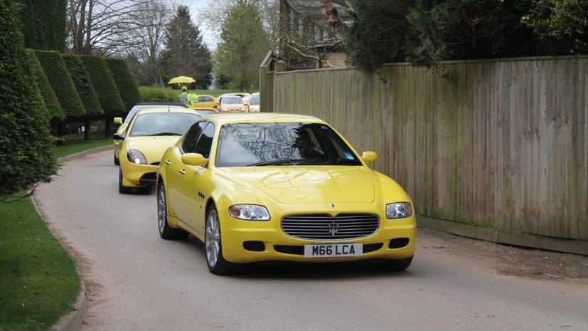 This conga line of yellow cars will warm your heart | Top Gear