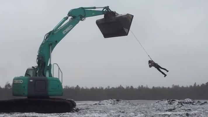 Video: it’s human digger swingball! | Top Gear