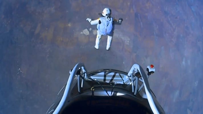 Watch a supersonic man jump from space… again! | Top Gear
