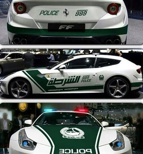 Dubai has an Aventador and Ferrari FF police car | Top Gear