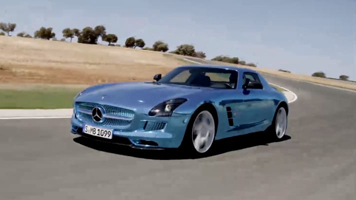 Listen to the Mercedes SLS ED | Top Gear