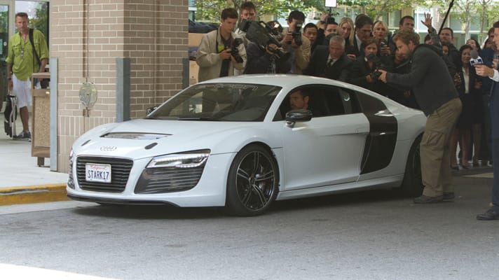 Iron Man gets an Audi R8 e-tron | Top Gear