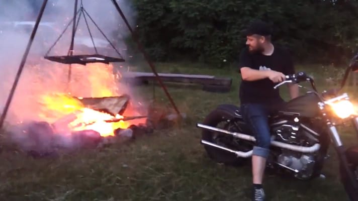 Watch: Harley Davidson stokes fire | Top Gear