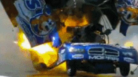 8000 horsepower funny car blows up | Top Gear