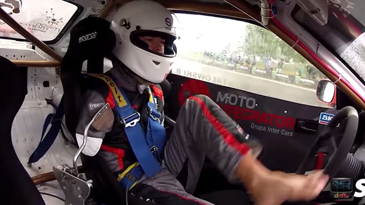 Watch a man drift with his feet | Top Gear