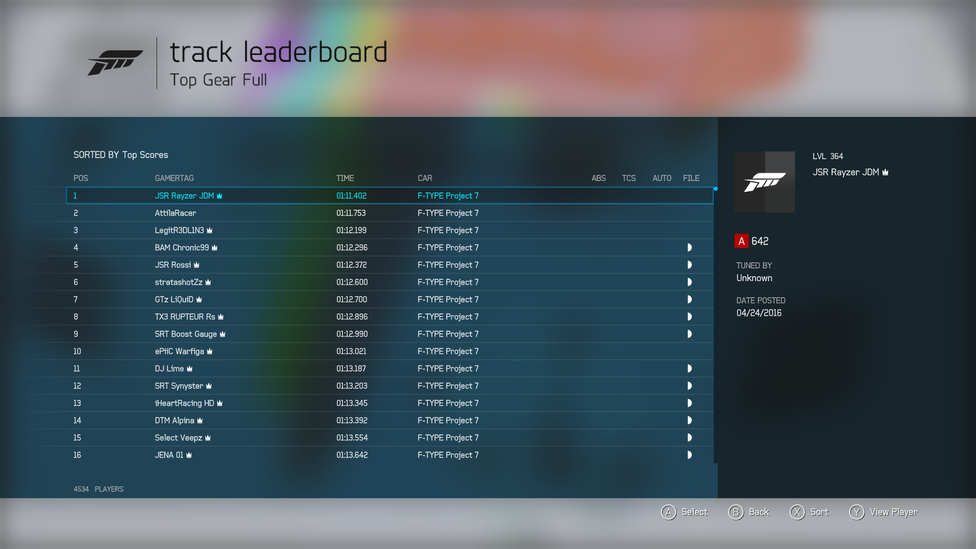 The Forza Motorsport 6 TG Challenge: April leaderboard | Top Gear