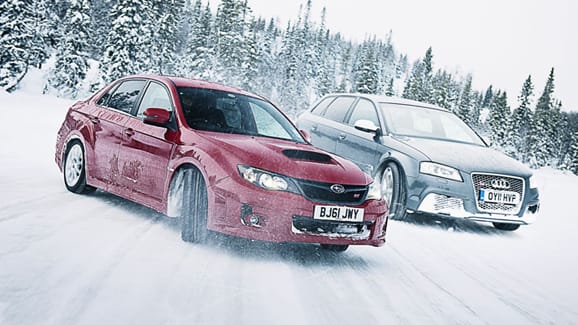 Top Gear Magazine: Subaru WRX & Audi RS3... on ice | Top Gear